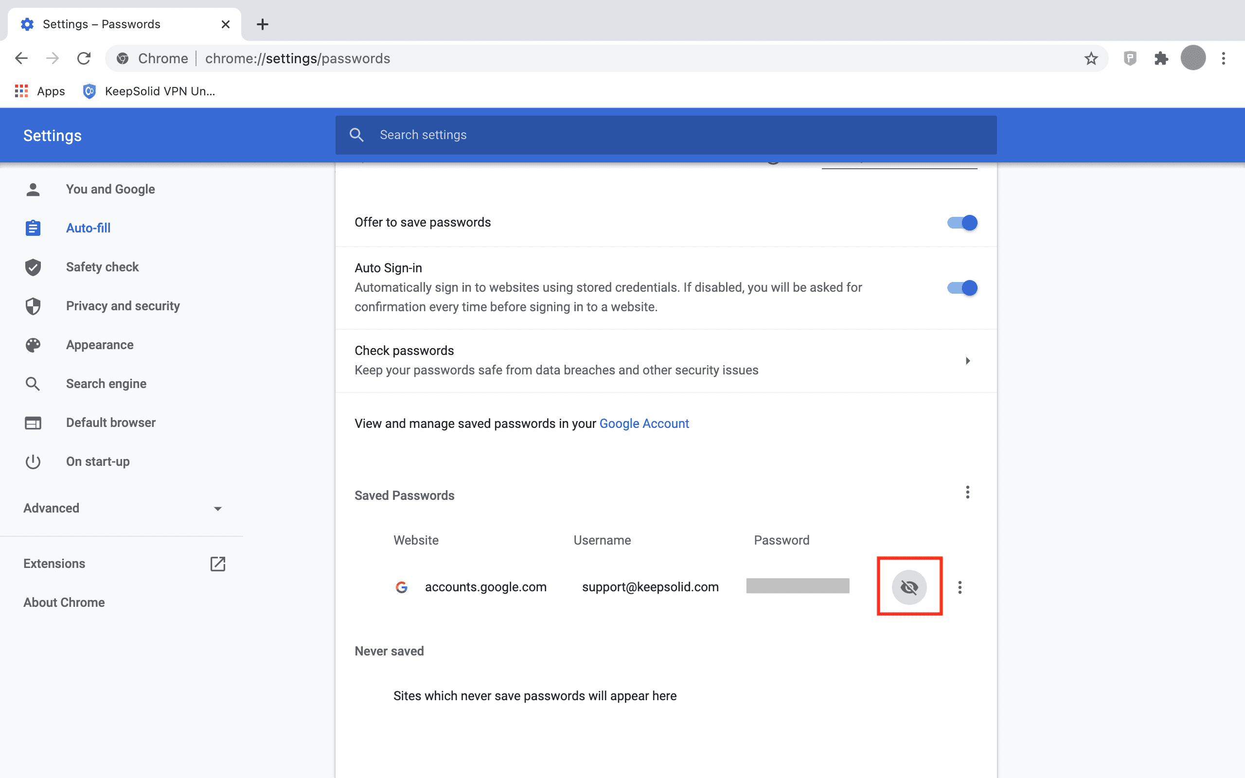 How To Find Saved Passwords On Chrome Passwarden By Keepsolid